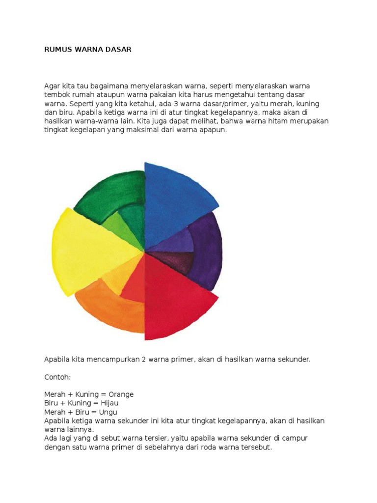 Rumus Warna Dasar | PDF