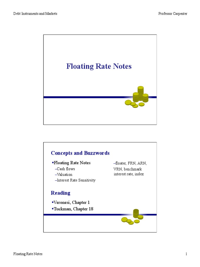 Floating Rate Notes: Concepts and Buzzwords | PDF | Bond Duration ...