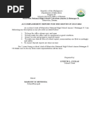 Employee Accomplishment Report Sample | PDF | Career & Growth