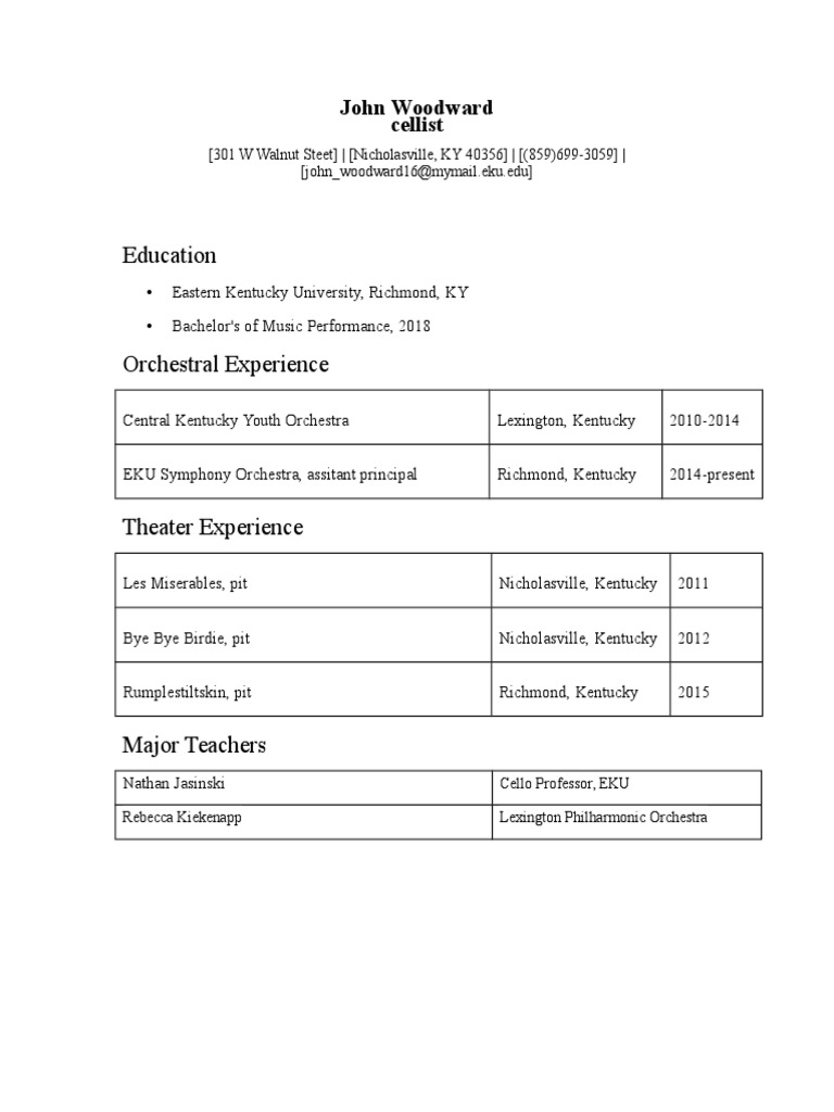 Resume Assignment | PDF | Art | Technology & Engineering