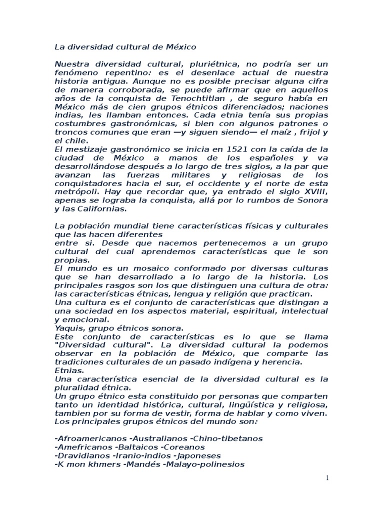 La Diversidad Cultural de Mexico | México | Gente indígena