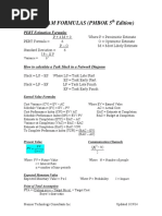 PMP Formulas Cheat Sheet | PDF | Net Present Value | Discounted Cash Flow