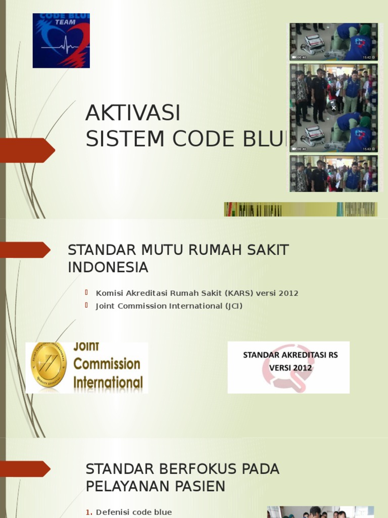 AKTIVASI Code Blue | PDF