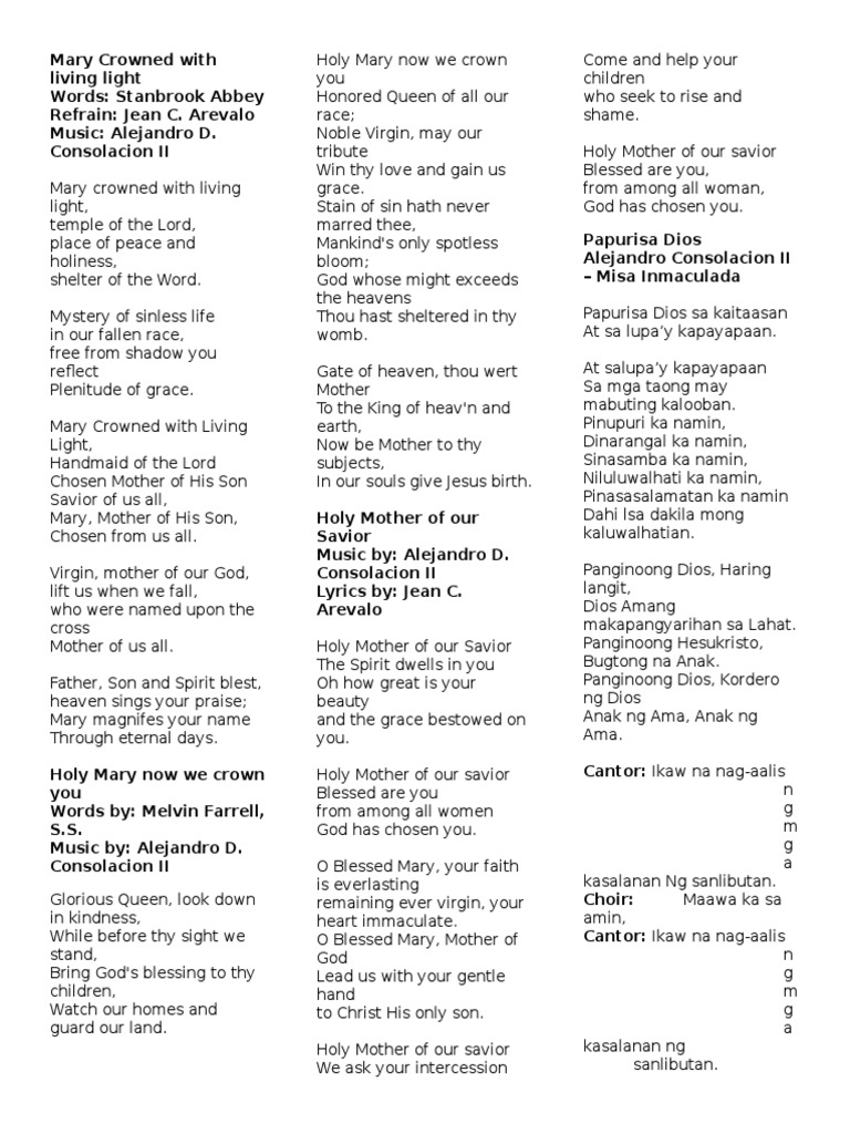 Mary Crowned With Living Light | PDF | Mary, Mother Of Jesus | Abrahamic Religions