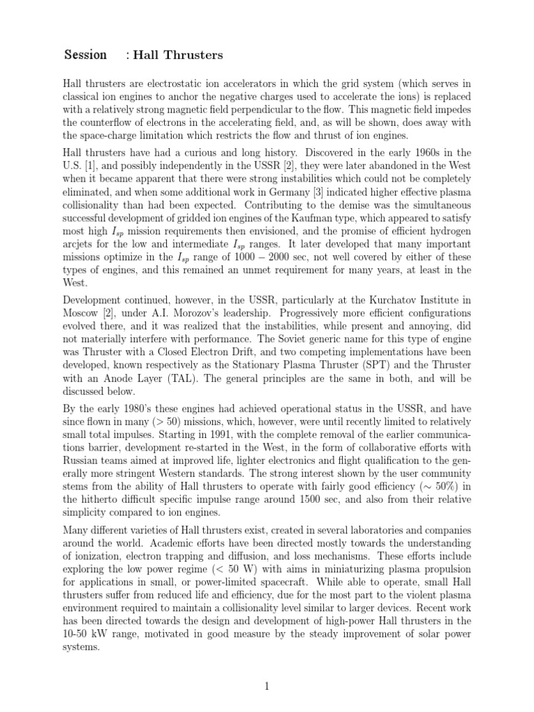 MIT16 522S15 Lecture16 | PDF | Plasma (Physics) | Spacecraft Propulsion