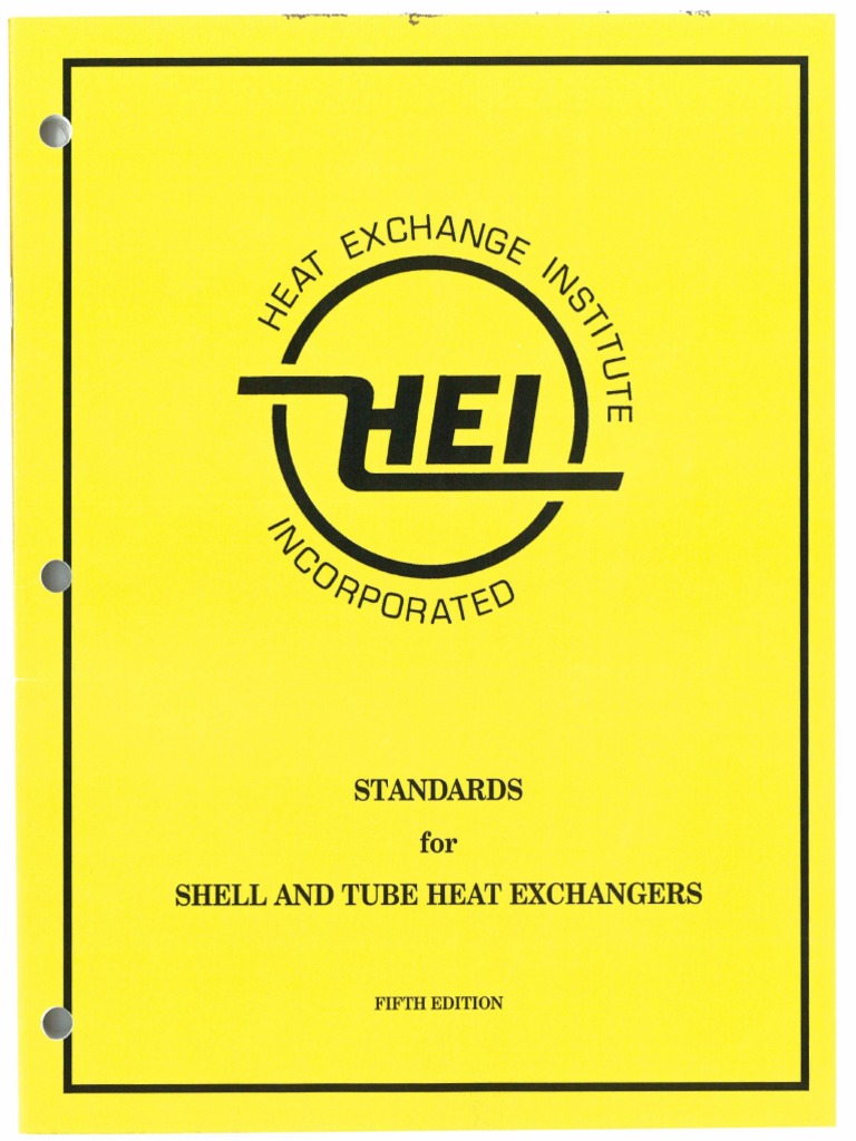HEI Standard | PDF | Heat Exchanger | Heat Transfer