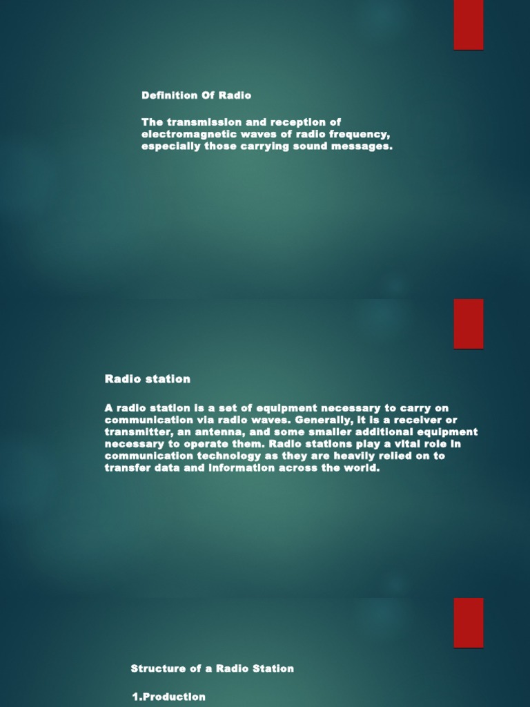 Working of Radio Station | PDF
