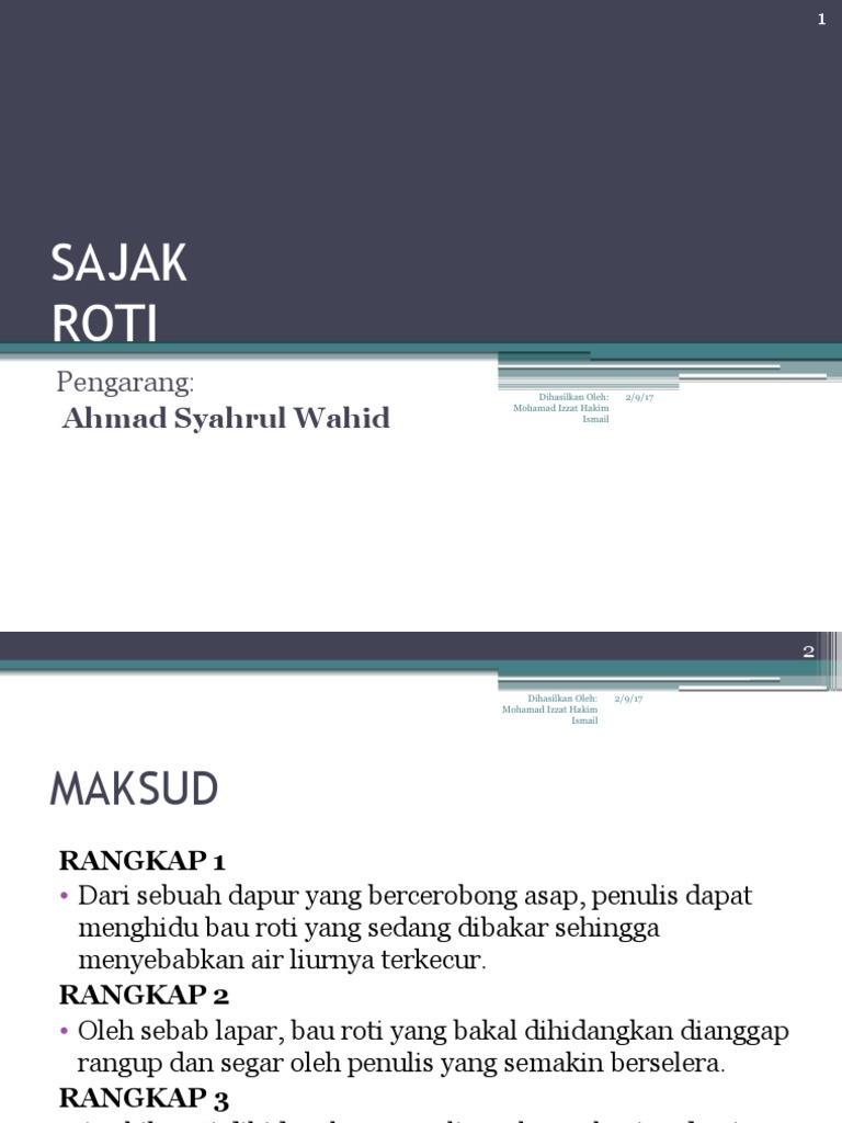 Sajak - Roti | PDF