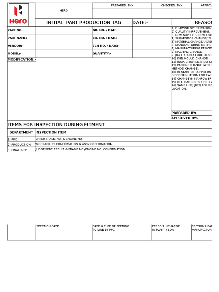 IPPT TAG - For Supplier | Download Free PDF | Business Process ...