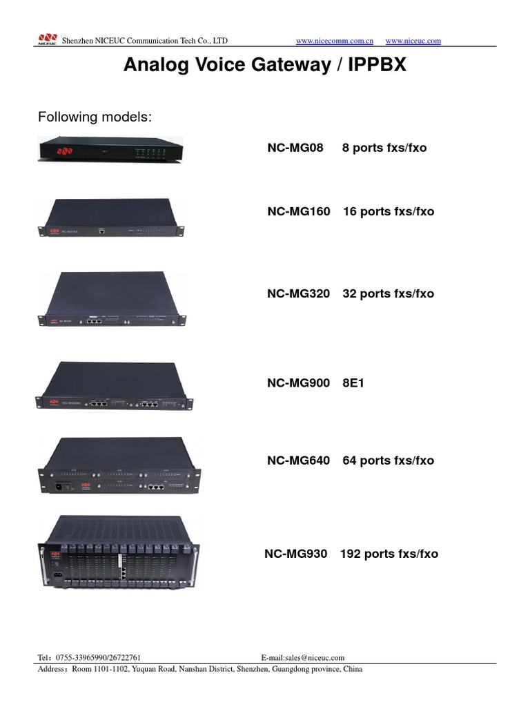 Analog Gateway | PDF | Voice Over Ip | Session Initiation Protocol
