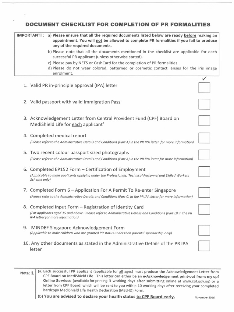 Checklist | PDF