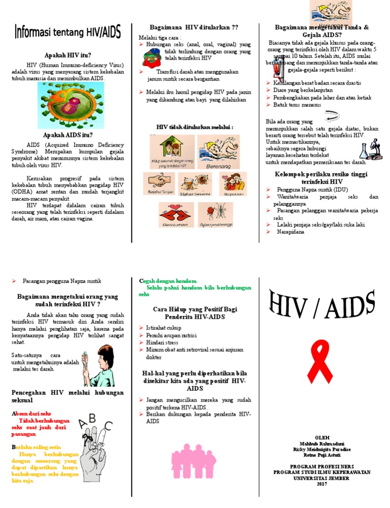 Leaflet Hiv Aids | PDF