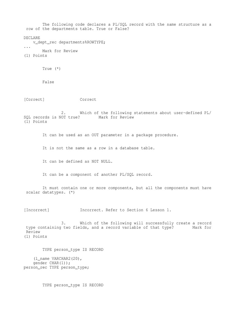Sertifikasi PLSQL Abis Final 1 | PDF | Pl/Sql | Parameter (Computer Programming)
