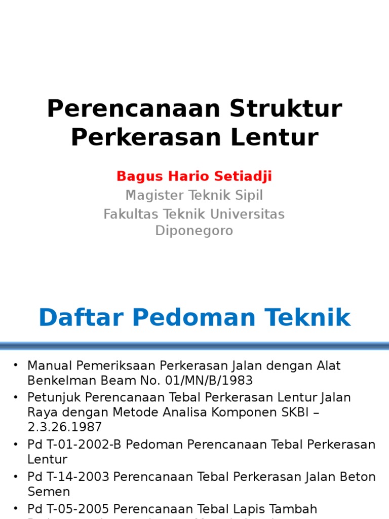 Perencanaan Struktur Perkerasan | PDF