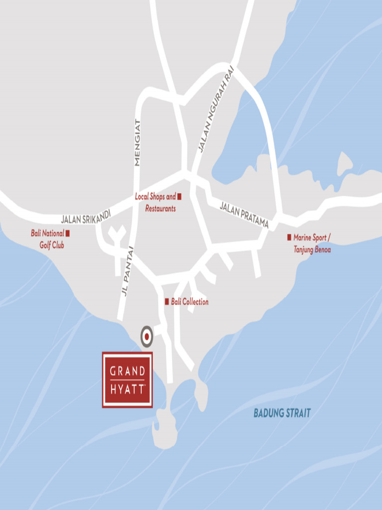 Grand Hyatt Bali Map & Directions | PDF