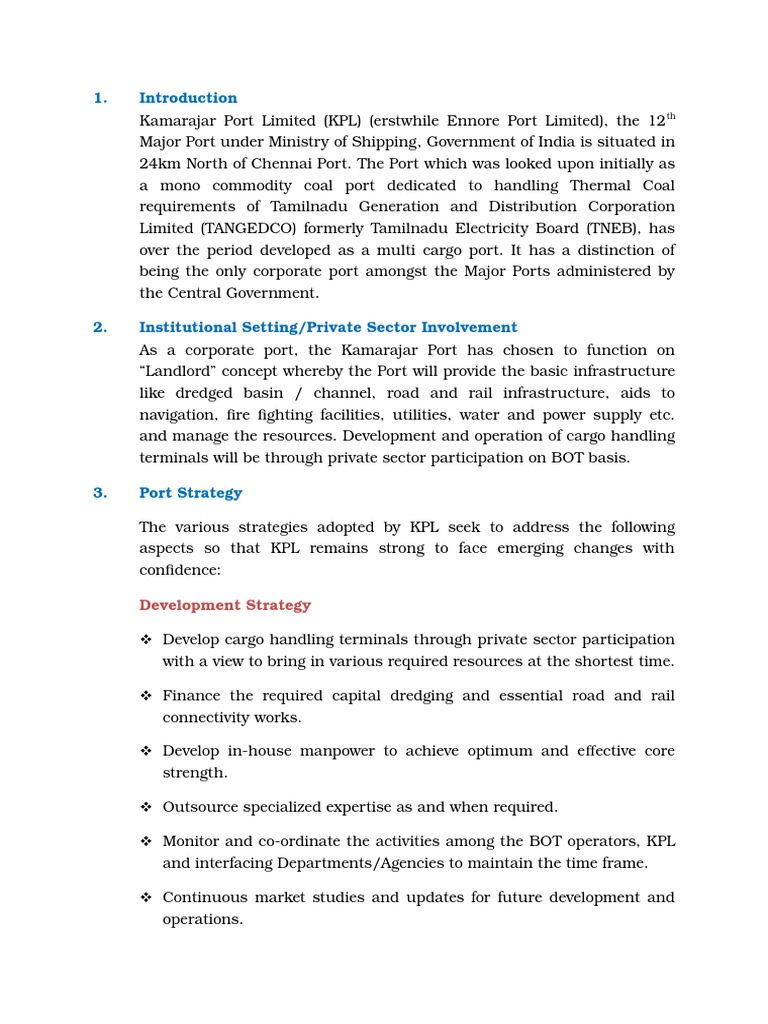 Presentation Documents | PDF | Port | Industries
