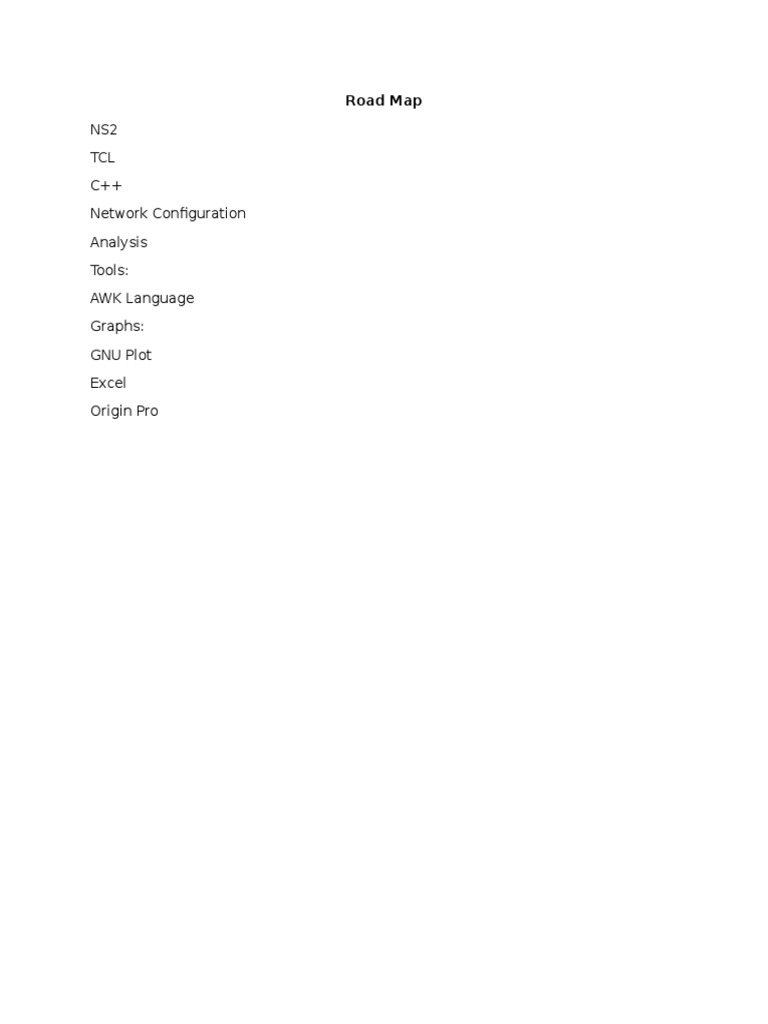 Communication Road Map Overview | PDF
