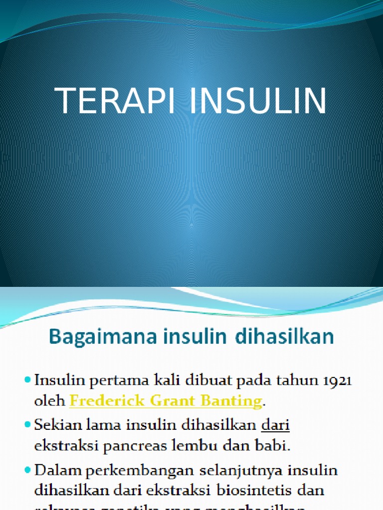 TERAPI INSULIN: PENDEKATAN YANG BERKEMBANG DALAM PENGELOLAAN DIABETES ...