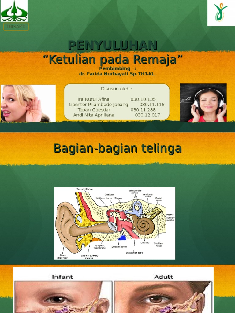 Penyuluhan Ketulian Pada Remaja | PDF