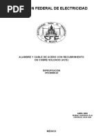 Especificación CFE E0000-02 para Cables | PDF | Aislador (Electricidad ...