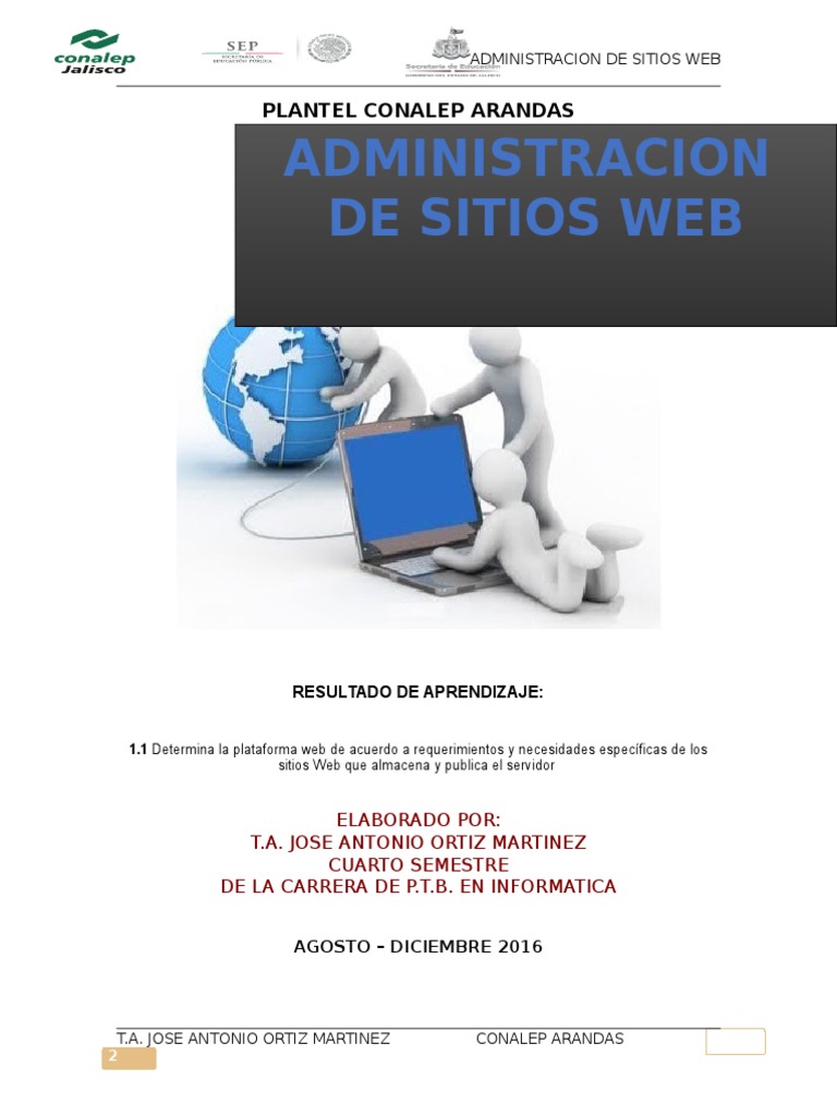 Administracion de Sitios Web | PDF | Servidor HTTP Apache | Servicios de Información de Internet