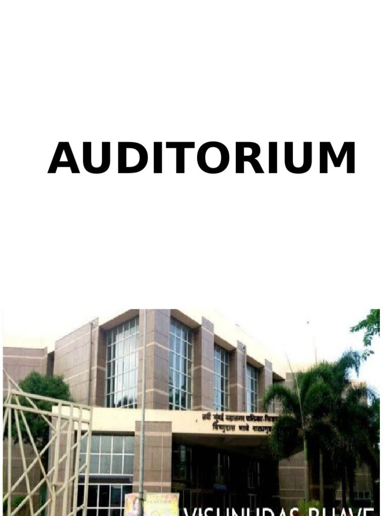 Auditorium case study | Building Engineering | Nature