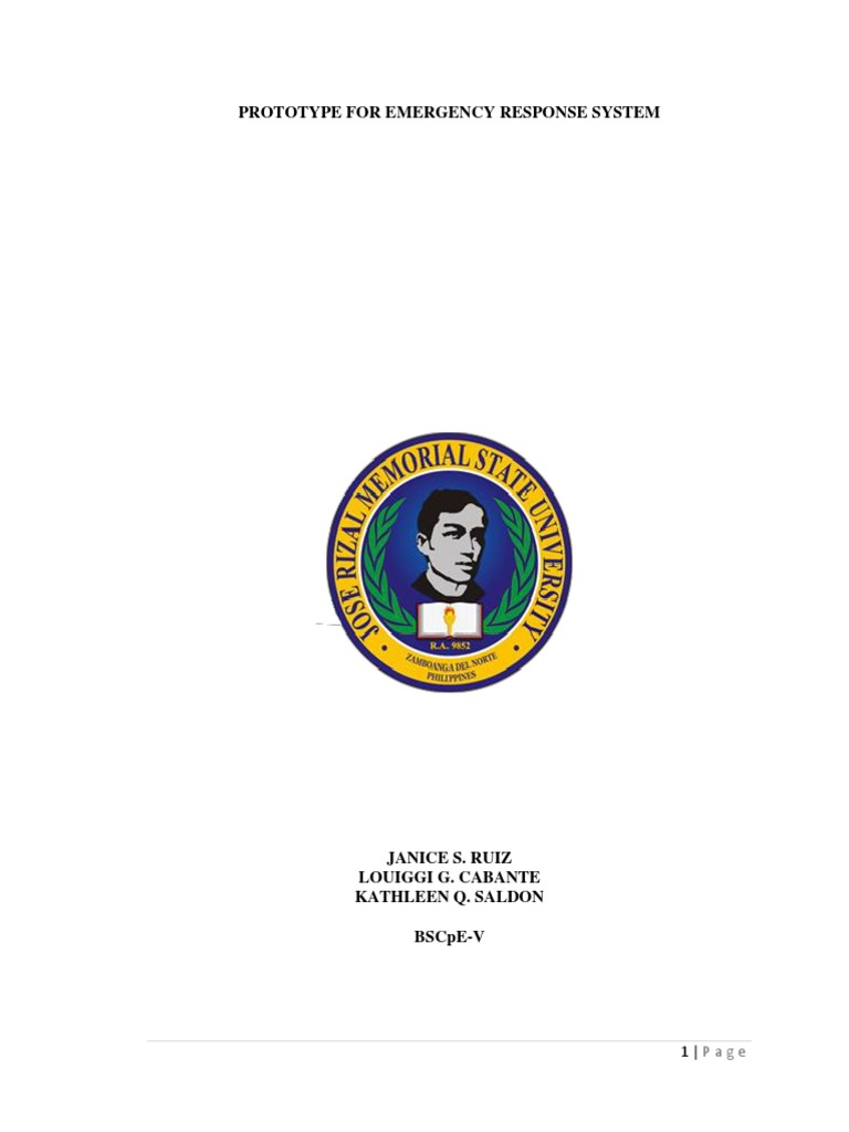 Prototype For Emergency Response System | PDF | Situation Awareness ...