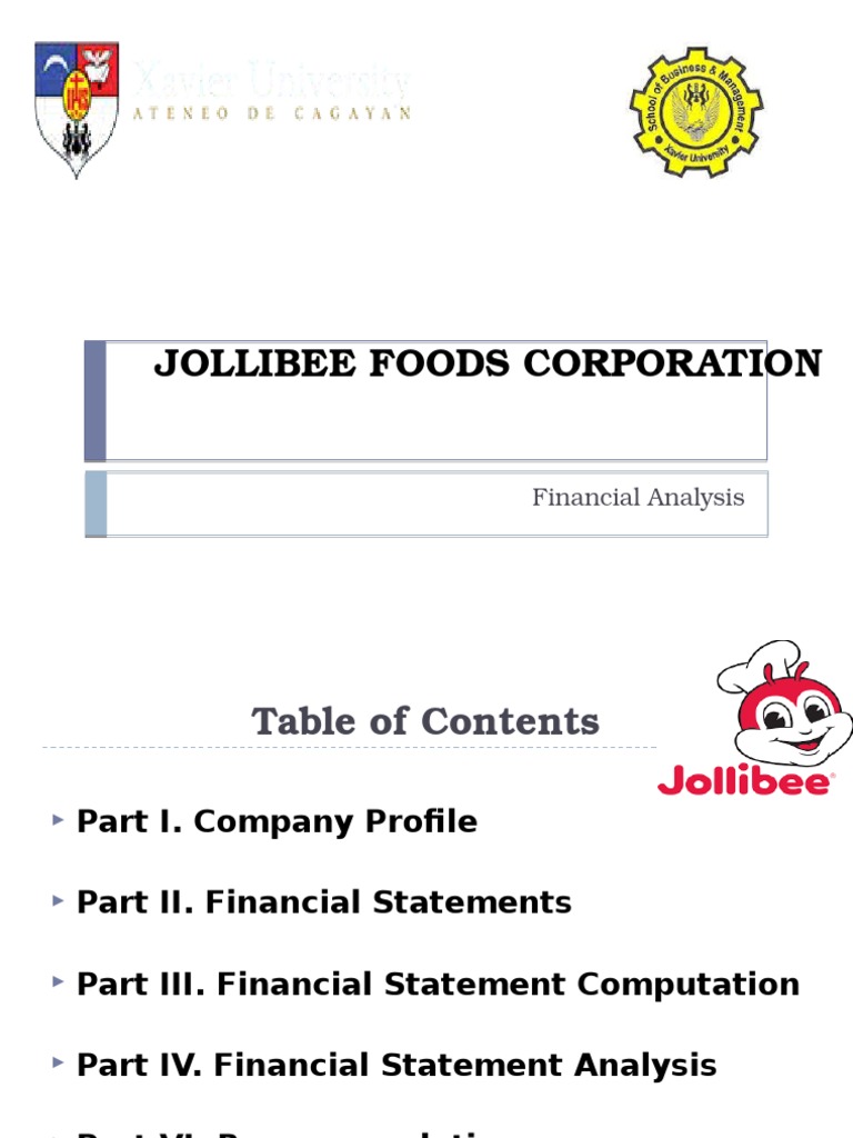 Jollibee Financial Analysis Report | PDF | Market Liquidity | Profit ...
