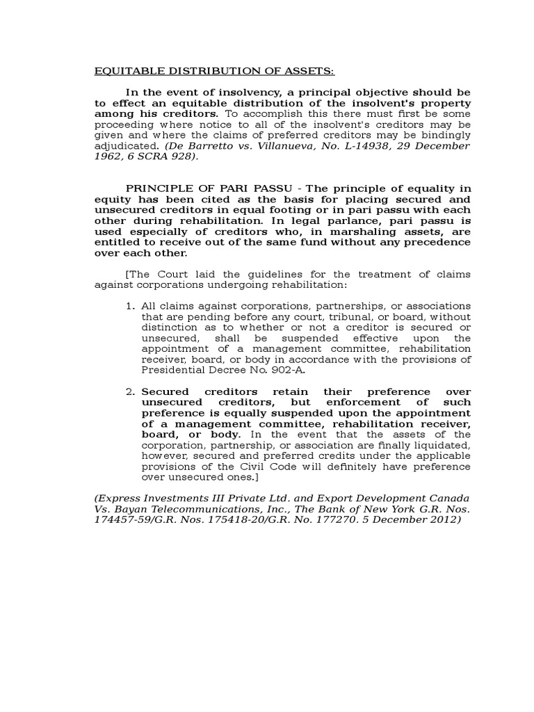Equitable Distribution | PDF