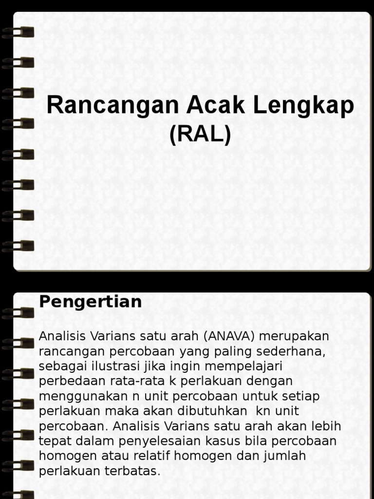 Rancangan Acak Lengkap | PDF
