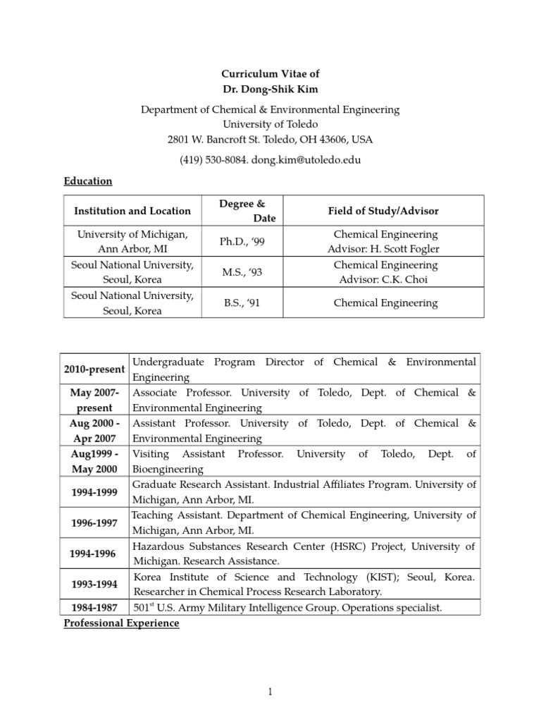 CV of DR Kim-Fulbright | PDF