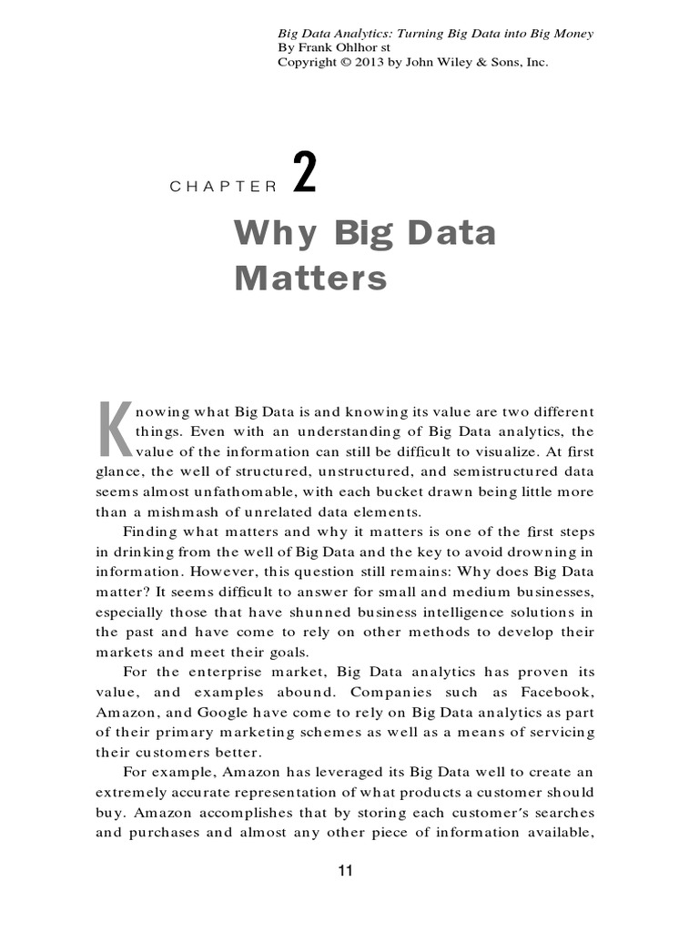 Why Big Data Matters: by Frank Ohlhor ST | PDF | Information Retrieval ...