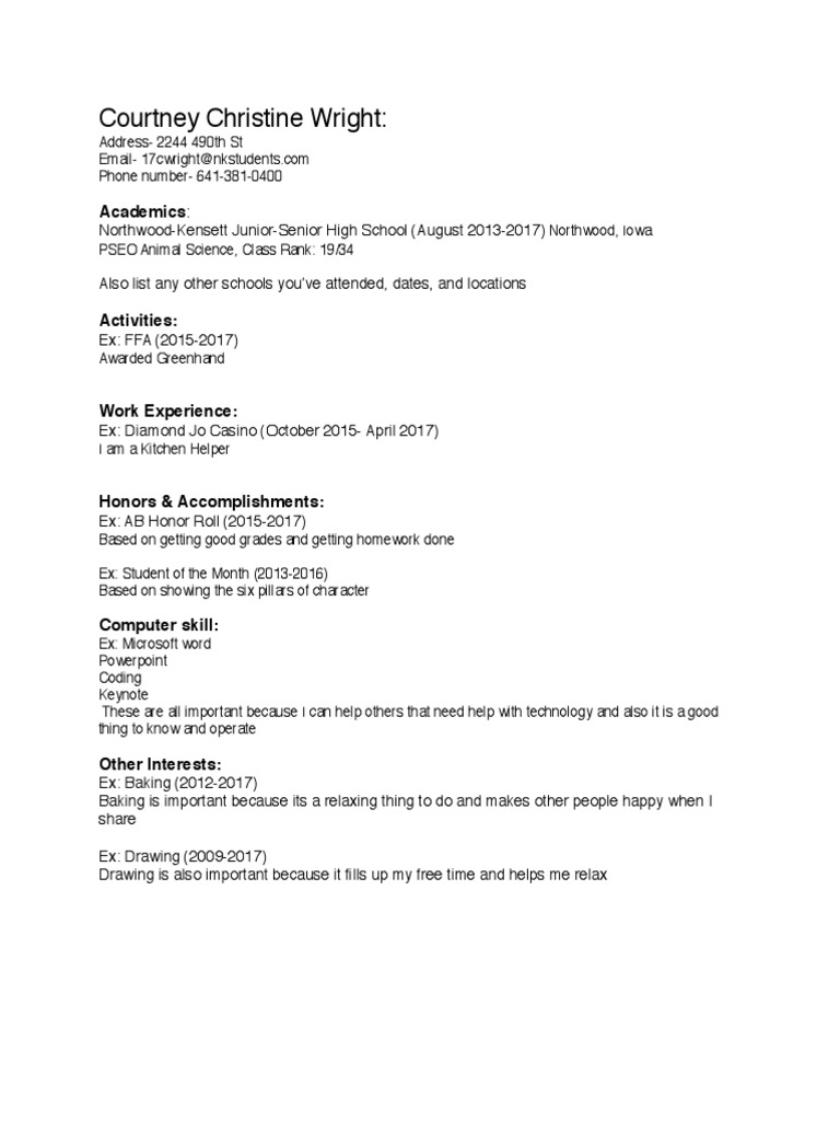 SR Resume Template 2017 PDF | PDF