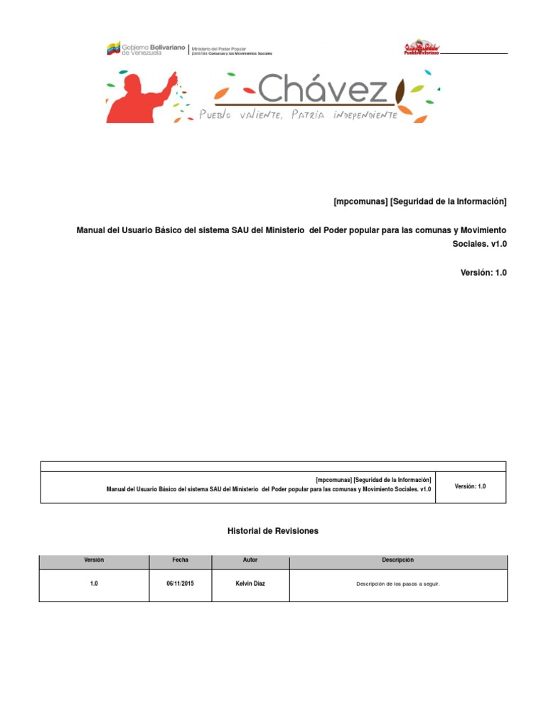 Manual Básico del Sistema SAU v1.0 | PDF | Informática | Software