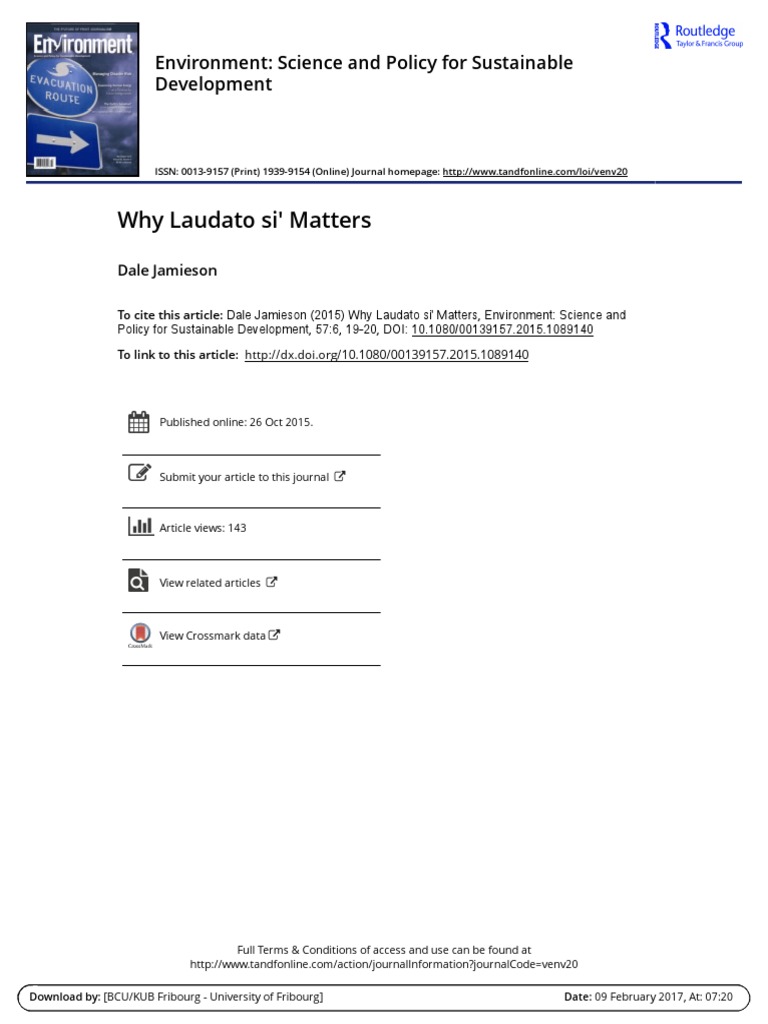 Why Laudato si' Matters: Analysis | PDF | Pope Francis | Catholic Church
