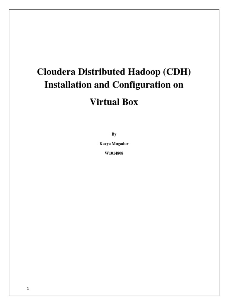 Cloudera Hadoop | PDF | Computers