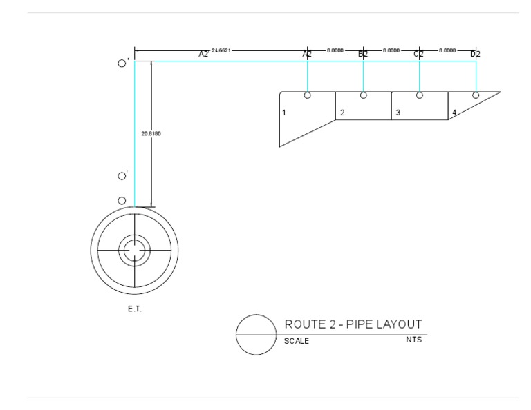 '' A2' A2 B2 C2 D2: Route 2 - Pipe Layout | PDF