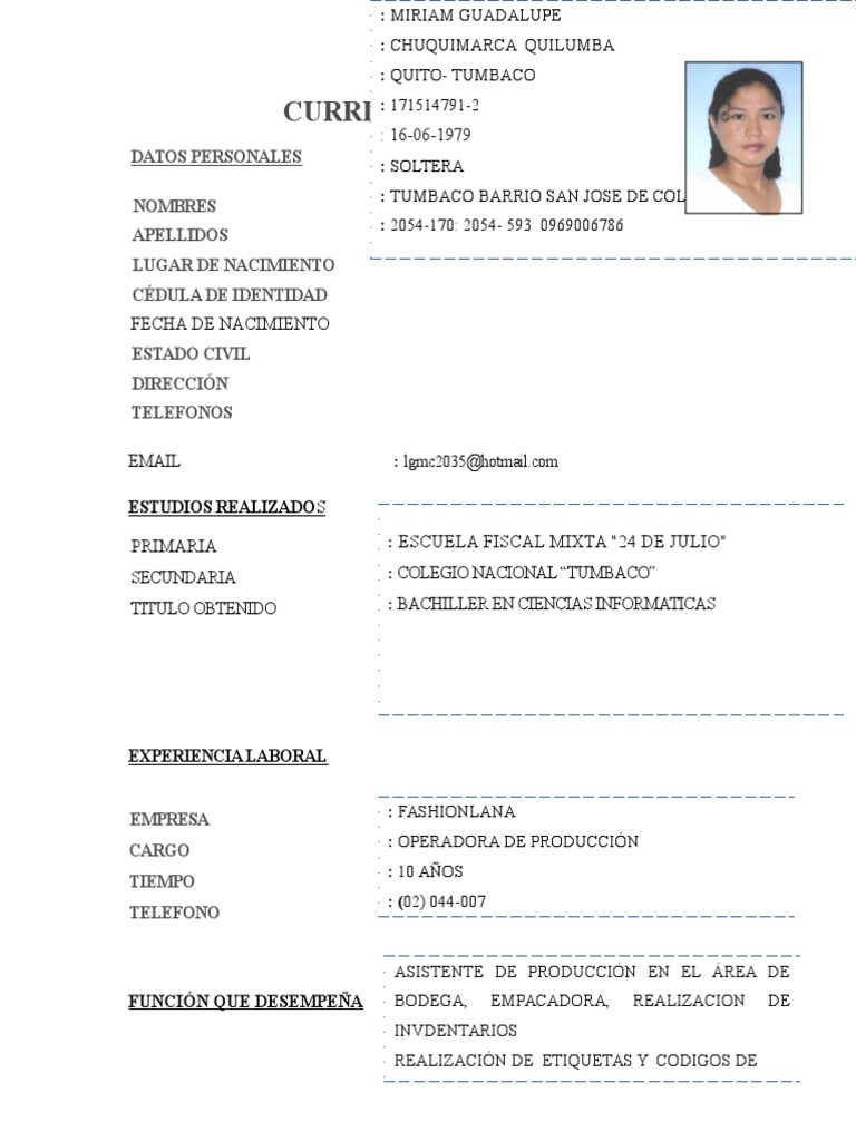 Curriculum Vitae Miriam (2) 3 | PDF