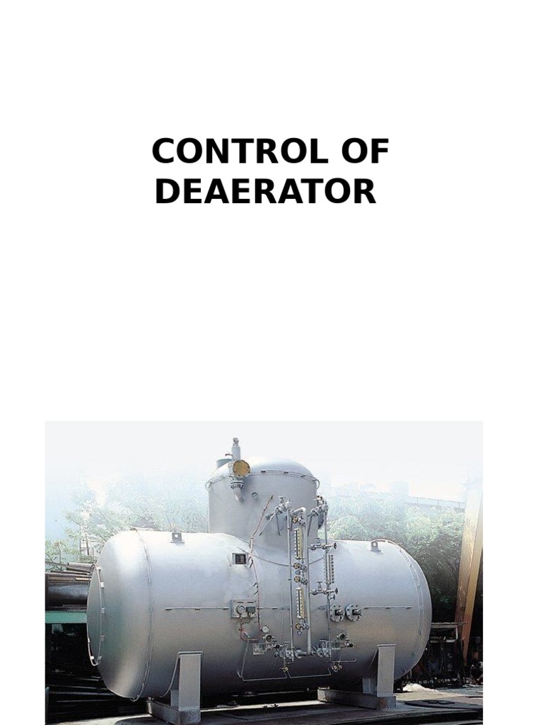 Control of Deaerator | Chemical Equipment | Sustainable Technologies