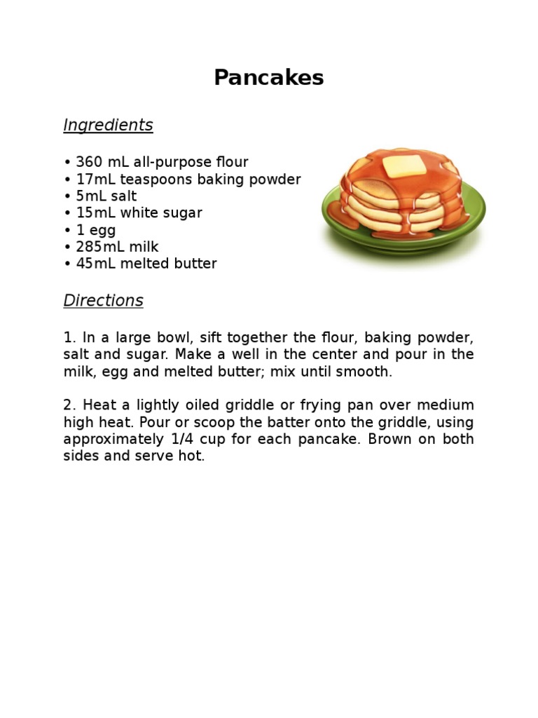Pancakes | PDF