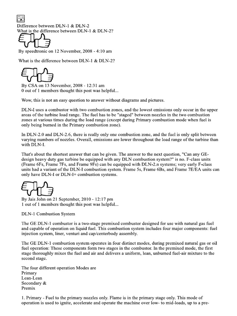 Difference Between DLN-1 & DLN-2 | PDF