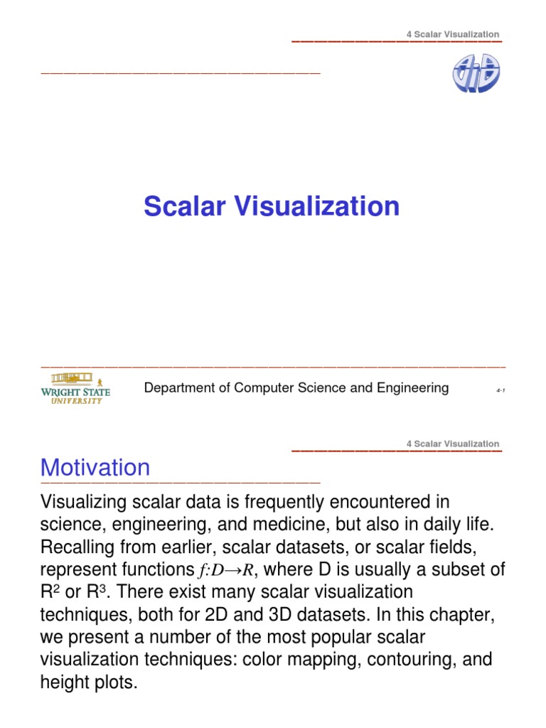 Techniques For Visualizing Scalar Data Color Mapping Contouring And