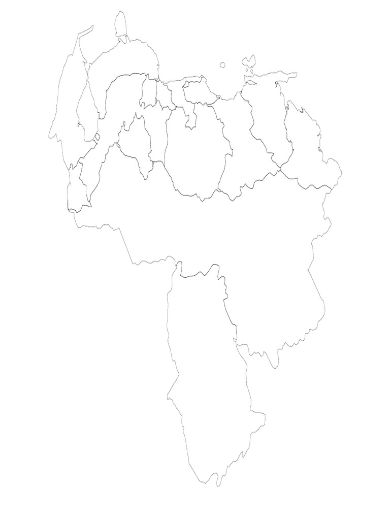 Plantilla Mapa Venezuela | PDF