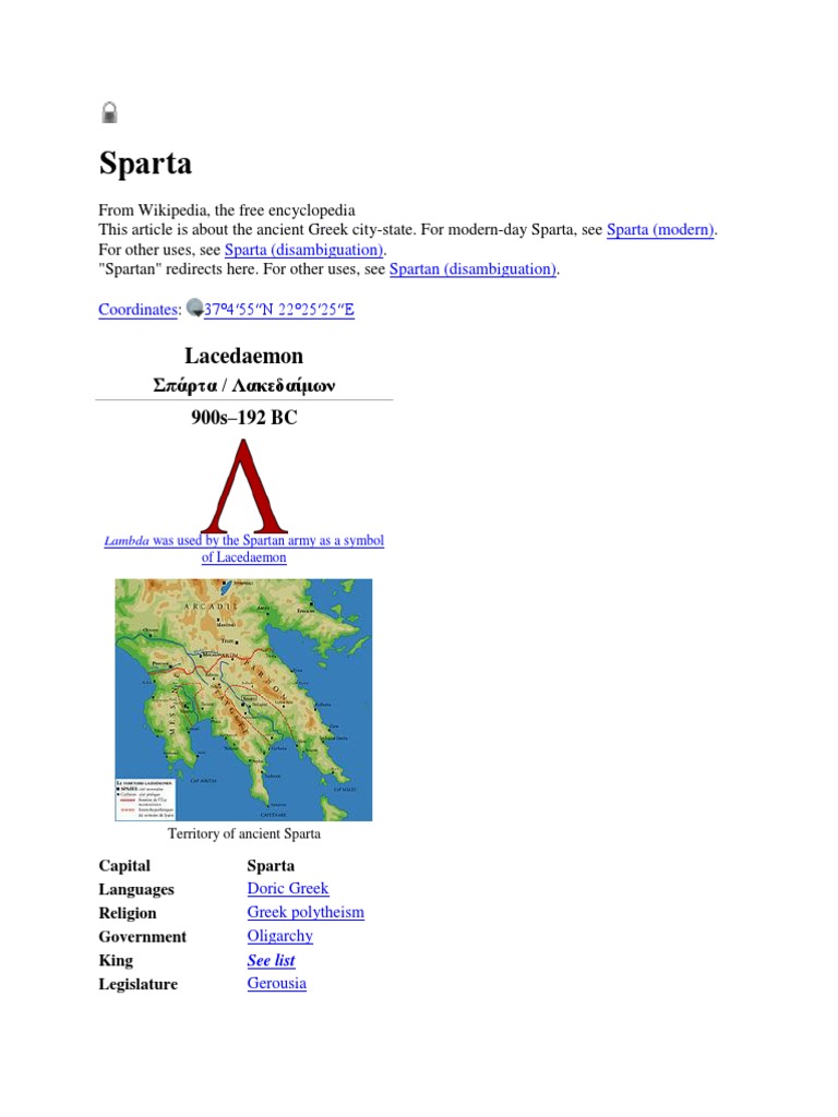 Sparta | PDF | Sparta | Ancient Greece