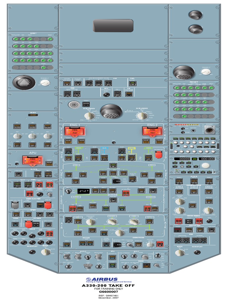 A330 Cockpit Overhead Panel Guide | PDF | Aviation | Aircraft