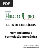 Tabela de Nox | PDF | Óxido | Metais