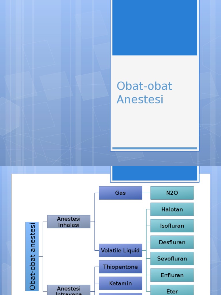 Obat-Obat Anestesi | PDF