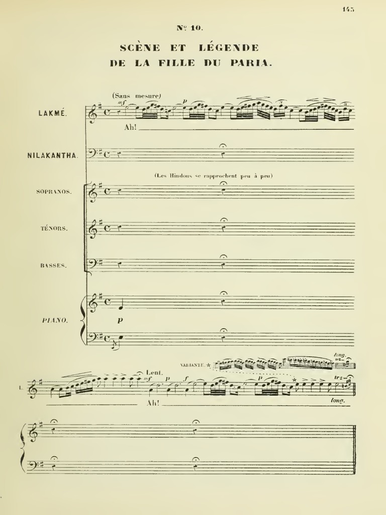 Lakme Bell Song | PDF