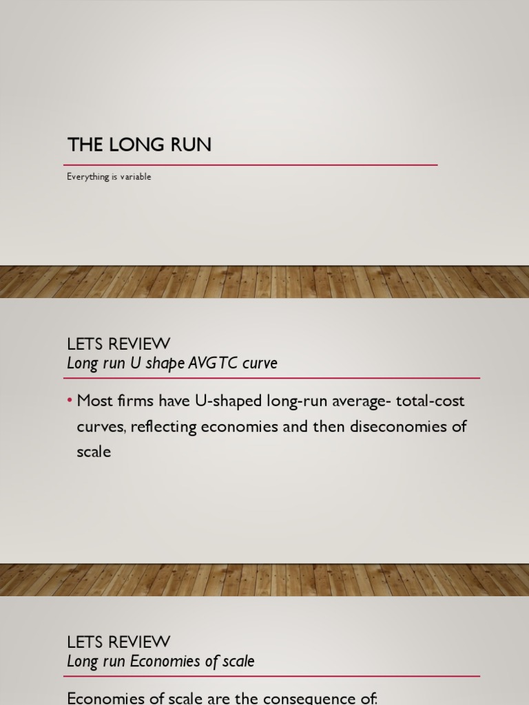 Ap Econ CH 9 Long Run | PDF