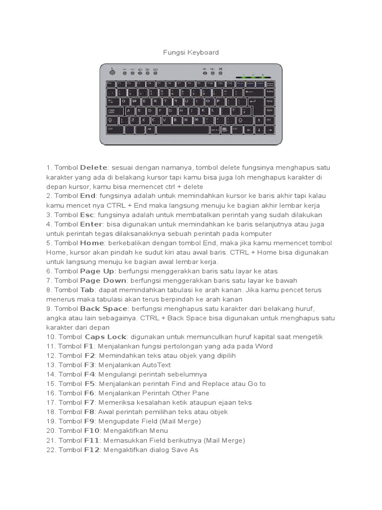 Fungsi Keyboard | PDF